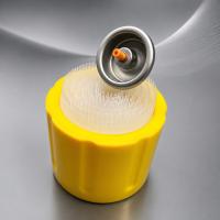 China Precision Foam Aerosol Valve and Protective Cap Assembly 1 Inch 57mm 65mm for sale