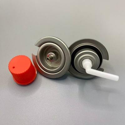 China Aerosol Butane Gas Valve with Leak-Proof DNM Nozzle, High-Pressure Tolerance, and Chemical-Resistant Materials for Winter Camping & High-Altitude Cooking for sale