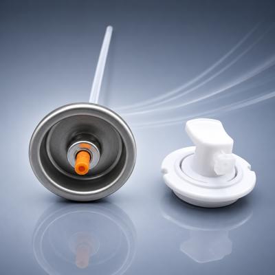 China Smooth-Finish Aerosol Male Paint Spray Valve with Fine Mist Atomization and UV-Resistant Color-Matched Finish for sale