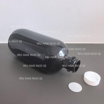 China Industrial Medicine 473ml Plastic Bottles One Pint 16oz Cough Syrup Bottle CRC Cap Foil Seal Pai Labels for Liquid for sale