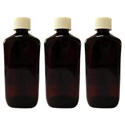 China PET 16oz 500ml 473ml Amber Oral Solution Nostrum Wockhardt Bottle Sealed Free Sample Freight Cost Pay CRC Red Writing Caps for sale