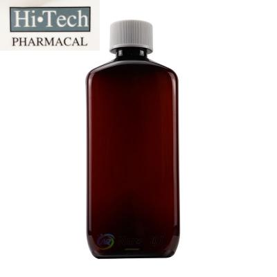 China Medicine Industrial 16oz 500ml Empty Plastic Bottle with Screw Cap Multi layer Folding Adhesive Sticker Hi Tech Booklet Labels for sale