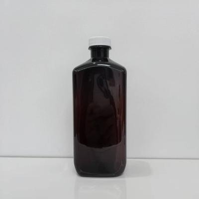 China 500ml PET Collar Plastic Bottles Supplied with 28-400 Small Screw Cap Compatible Liquid Medicines Oral Solutions Tris for sale