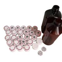 China 16oz 473ml PET Arch Plastic Bottle with Screw Cap Seals Empty Prescription Syrup Storage for sale