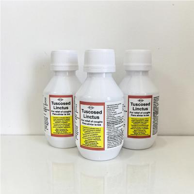 China Hot Sell 125ml PET Bottle with Tamper Proof Screw Cap Empty White for Tuscosed Linctus Syrup for Liquid Use in Medicine for sale