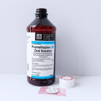 China 473 ml DM Empty Cough Syrup Bottle for sale