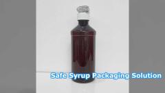 Empty Cough Syrup Bottles 6oz Red Caps Labels