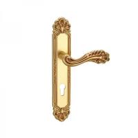China Classic Brass Door Lock Handles / Solid Brass Lever Door Handles for sale