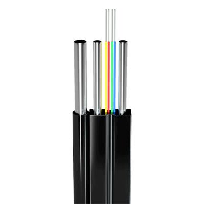 Cina G657A 1km FTTH Drop Cable 1 2 4 6 8 12 Core PVC Fiber Optical Cable for Indoor/Outdoor in vendita