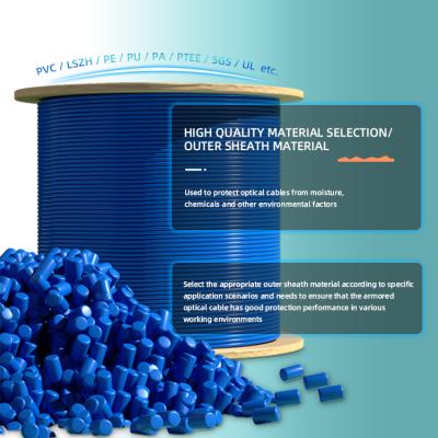 Cina HXCOWO Armoured Fibre Optic Cable Anti Rat Bite Armored Fiber Cable in vendita