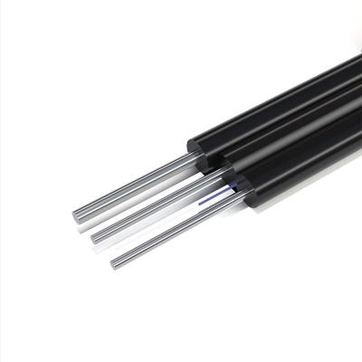 China HXCOWO FTTH Outdoor GJYXCH 1 2 4 Core G657A1 Steel Wire Or FRP Black Fiber Optic Drop Cable à venda