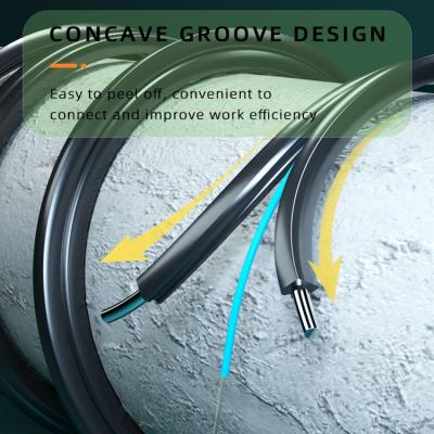 Cina HXCOWO GJXFH GJXH SM Drop Fiber Cable With Steel Wire Or FRP FTTH Cable in vendita
