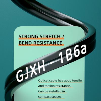 China G657A1 G657A2 Indoor Fiber Optic Cable With Steel Messenger 1/2/4/6/8/12Cores for sale