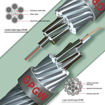 Cina 24 48 Core SM Fiber Optic Cable Outdoor Photoelectric Composite Cable in vendita