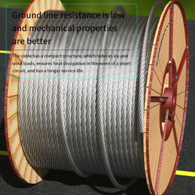 Cina 24 48 Core SM Fiber Optic Cable Outdoor Photoelectric Composite Cable in vendita