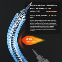 China OM1 OM2 OM3 Multimode Armored Fiber Optic Cable Dustproof Function for sale