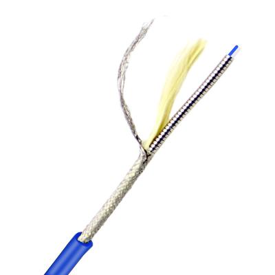 Китай GJFJKV SM / MM Armored Optical Fiber PVC Jacket Fibre Optic Cable Armoured продается