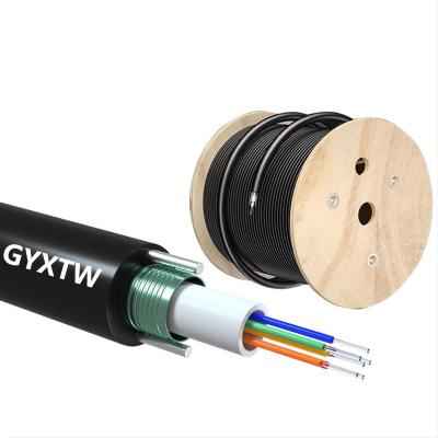 China G652D/G657A1/G657A2 Fiber Type Outdoor Fiber Optic Cable for HXCOWO SM 2/4/6/ Core GYXTW for sale