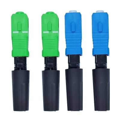 China RoHS FCC SC Fast Connector SC UPC SC APC Quick Connector FTTN Fiber Signal Transmission for sale