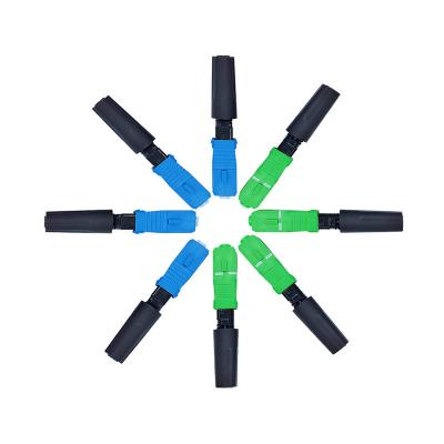 China RoHS FCC SC Fast Connector SC UPC SC APC Quick Connector FTTN Fiber Signal Transmission for sale