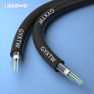 Cina GYXTW Armoured Fiber Optic Cable HXCOWO Singlemode Self Supporting in vendita