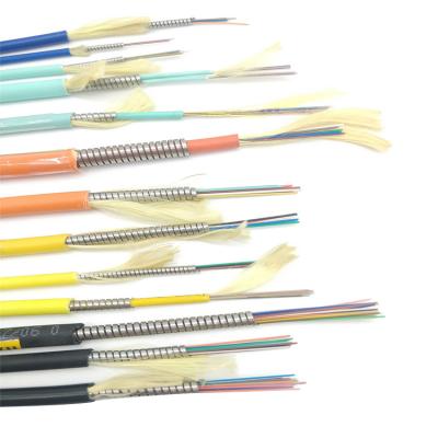 Cina 96 Core GYTS SM G652D PE Outdoor Armoured Fiber Optic Cable with 20D Bending Radius in vendita