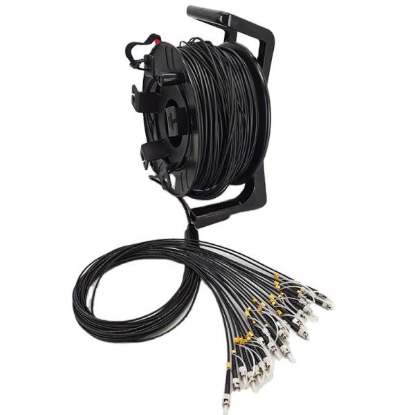 Quality FTTx Solutions Tactical Fiber Optic Cable Tactical Multimode Fiber With LSZH PVC TPU Jacket for sale