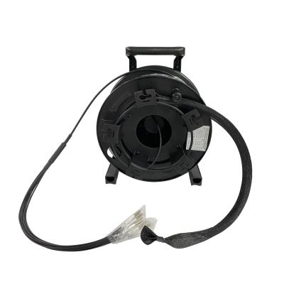 Cina LSZH Jacket Tactical Fiber Optic Cable Black Military Tactical Cable in vendita