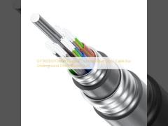 GYTA53/GYTA/GYTS Black Outdoor Fiber Optic Cable For Underground Direct Buried Duct