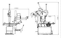 China Techviewer Automatic Tyre Changer Machine Tire Changing Machine Manufacturer for sale