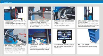 Cina Compensatore di ruota LCD a 19 pollici dell'automobile di 140RPM HD in vendita