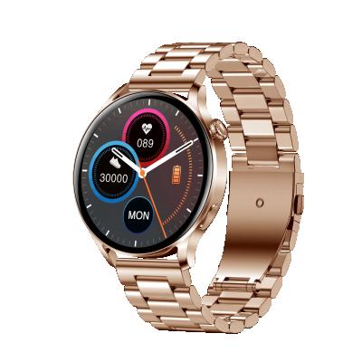 China Support OEM & ODM | Metal Frame Round Smart Watch with BT5.1 Calling IP67 Waterproof and 1.28-inch IPS Display for sale