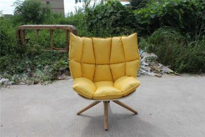 China Husk Chair, Fabric husk armchair with solidwood leg for sale