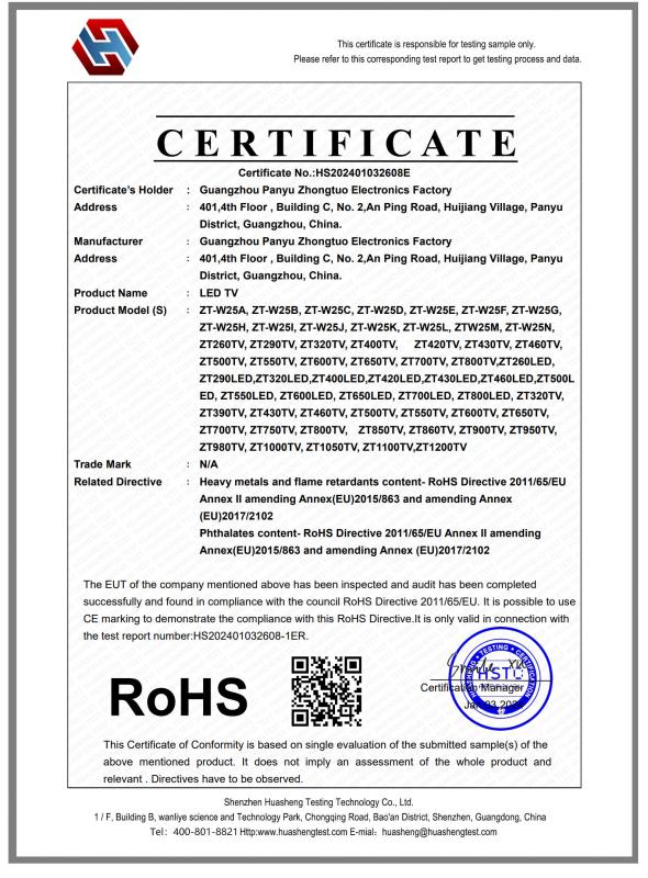 Rohs - Guangzhou Hongyuan Electronics Co., Ltd.