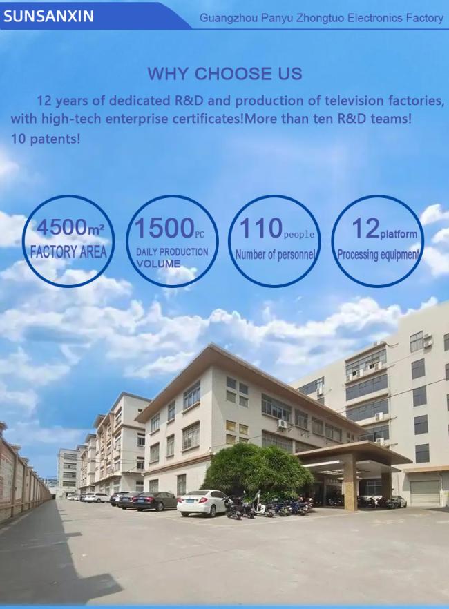 55-inch 4K UHD Frameless Smart LED TV front view