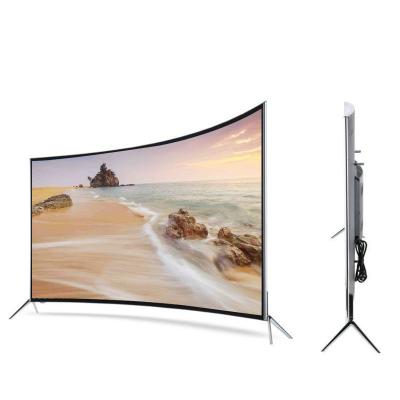 Cina 55 pollici Smart TV 4K Ultra HD LED Grande schermo curvo Wifi intelligentes Televisione in vendita