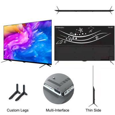Cina 55 pollici Smart TV 4K Ultra HD LED Grande schermo curvo Wifi intelligentes Televisione in vendita