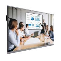China 55 65 75 Inch 4K Multi Touch Screen Interactive Smart Board 20 Points IR Touch for sale