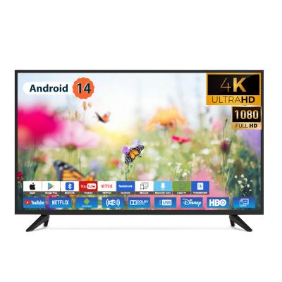 China 55 inch Smart TV 4K Ultra HD LED Gekrompen groot scherm wifi intelligentes Televisie Te koop