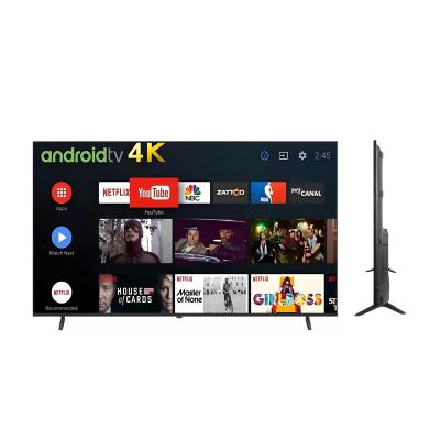 중국 TV 공장 55인치 프레임리스 LED 텔레비전 LED 스마트 TV 안드로이드 시스템 탑재 판매용