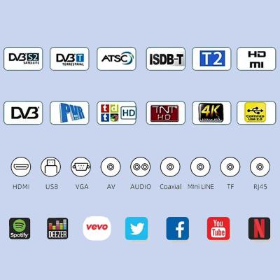 Китай Индивидуальный OEM 4K Android Smart TV 22-100 дюймов со звуком Dolby продается