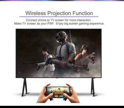 China 55 Inch 4K UHD Smart LED TV with Android 14.0 Frameless Design for sale