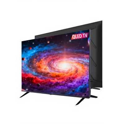 China Frameless Bezel Tempered Glass 75 Inch QLED TV Android  15.0 for sale