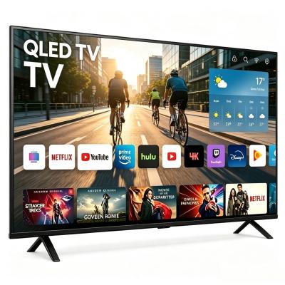 China 32 55 Inch 4K Ultra HD Smart LED TV Frameless Design Built-in WiFi for sale