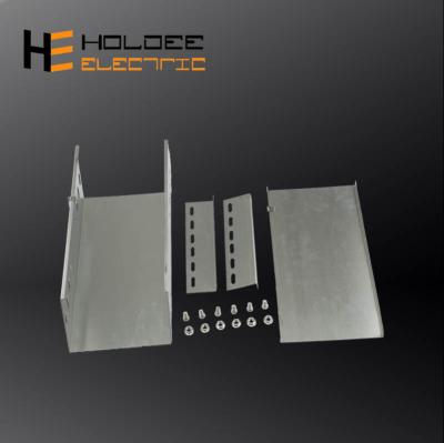 China China Factory High Quality NEMA Standard 300mm ZN/AL Solid Through Cable Trays For Cable Management Manufacturer for sale