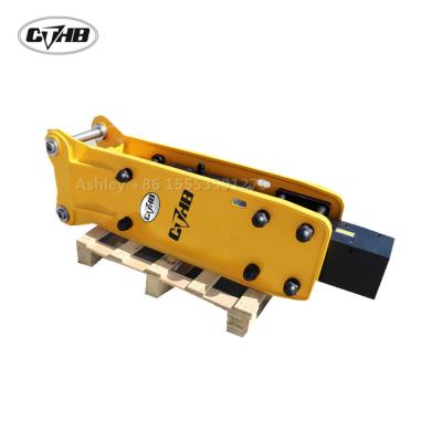 China YELLOW 20 ton excavator silent hydraulic hammer hydraulic breaker for Komatsu Kobelco Caterpillar Hitachi for sale