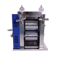 China 18650 Manual Horizontal Rolling Roller Press Battery Electrode Calendering Machine for sale
