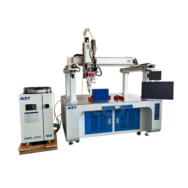 Quality 3000W Lithium Ion Battery Pack Laser Welding Machine With Monitor for Prismatic Battery for sale