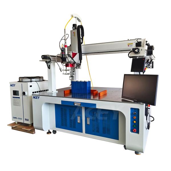 Quality 3000W Gantry Type Galvo Automatic Laser Welding Equipment For Prismatic Battery Pack for sale
