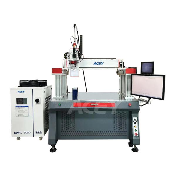 Quality 6000W Automatic Copper Nickel Aluminum Laser Welding Machine For Prismatic Battery Pack Assembly for sale